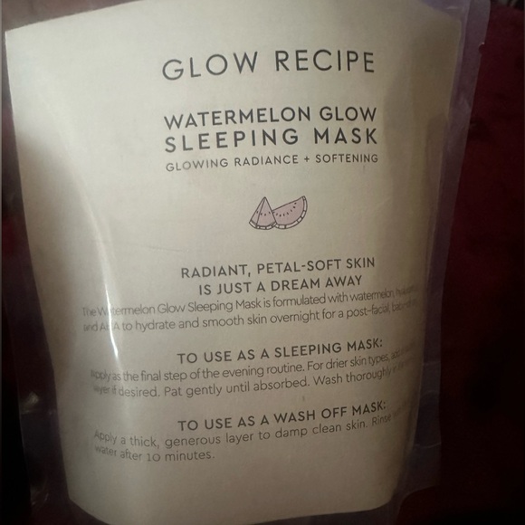 Glow Recipe | Skincare | New Glow Recipe Sleeping Mask Size 3ml Fl ...
